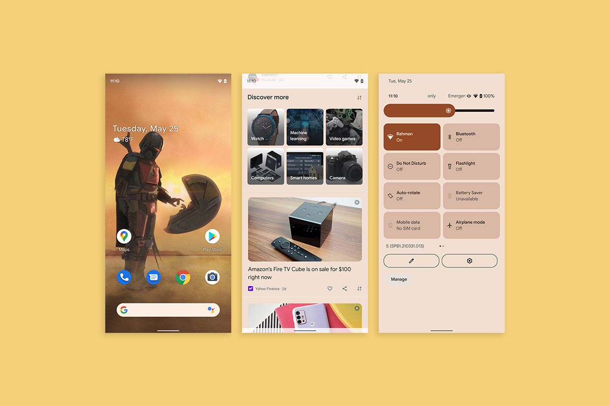 Google Feed now supports Android 12's wallpaper-based theming system