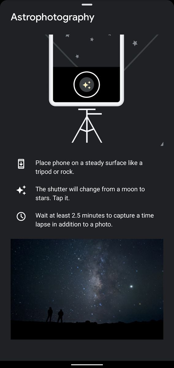 Google Camera update rolls out with time-lapse astrophotography support