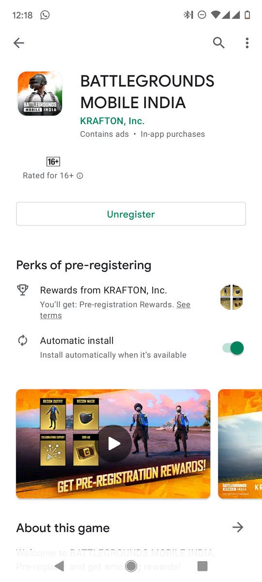 Battlegrounds Mobile India Open Beta goes live on Google Play Store
