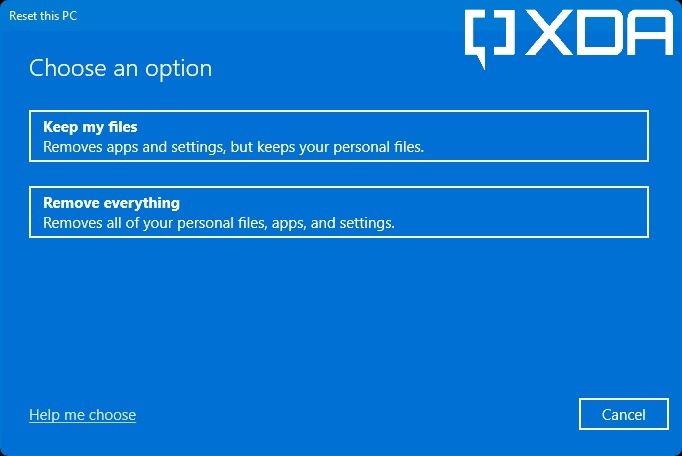 How to reset Windows 11 to its factory settings