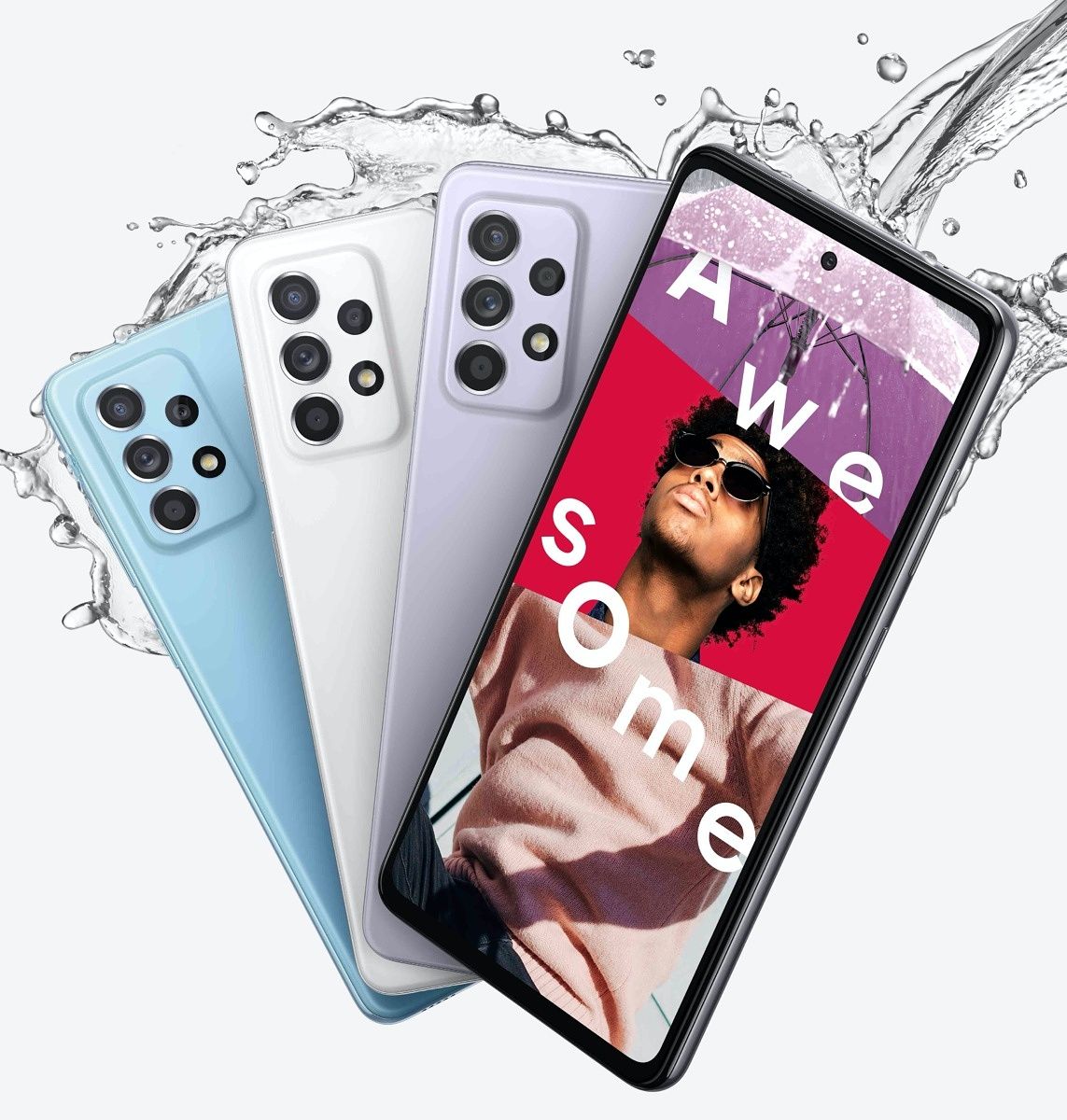 What colors do the Samsung Galaxy A52, A52 5G, and A52s come in?