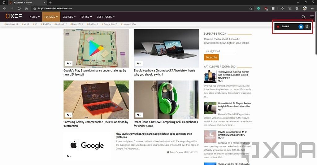 How to record your screen in Windows 11