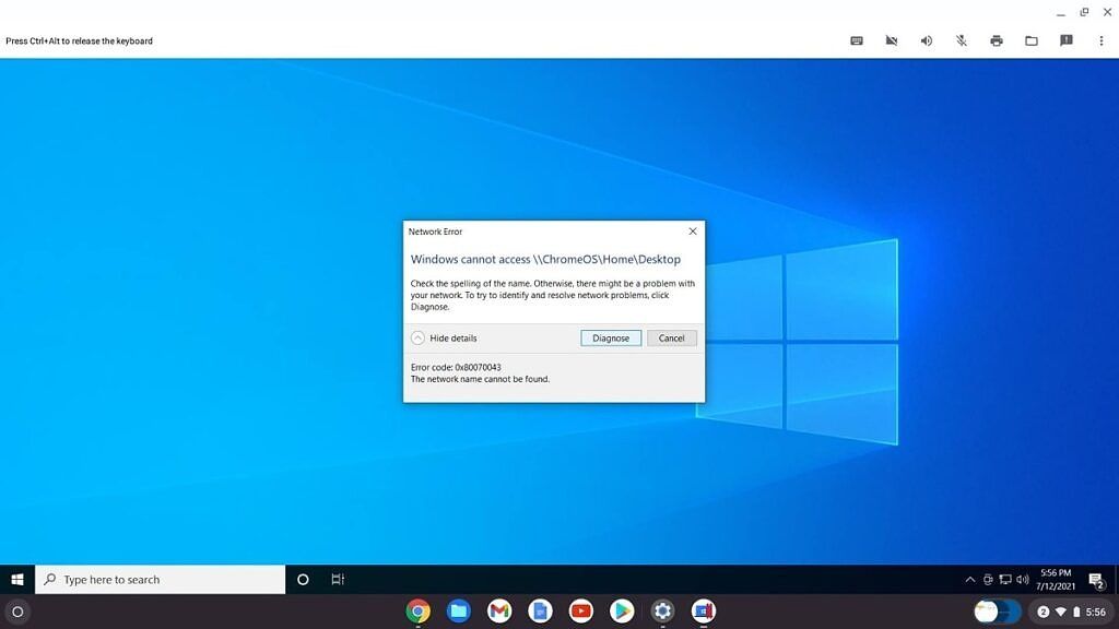 How to run Windows 10 on a Chromebook