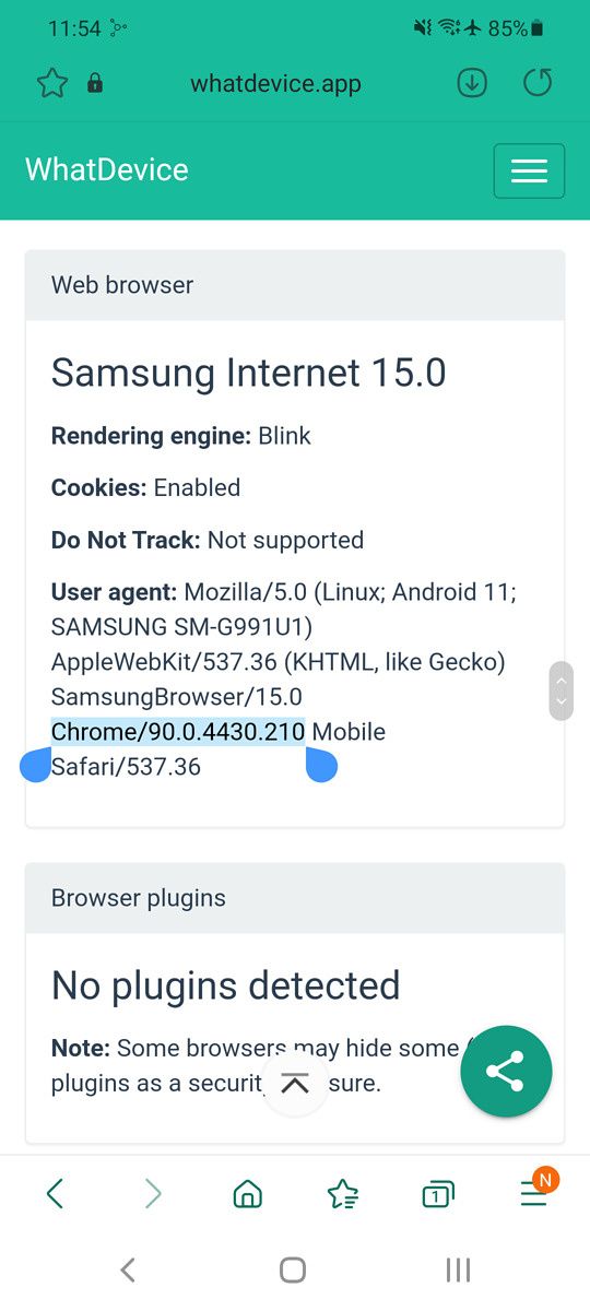 Samsung Internet 15 adds new widget and updated Chromium engine