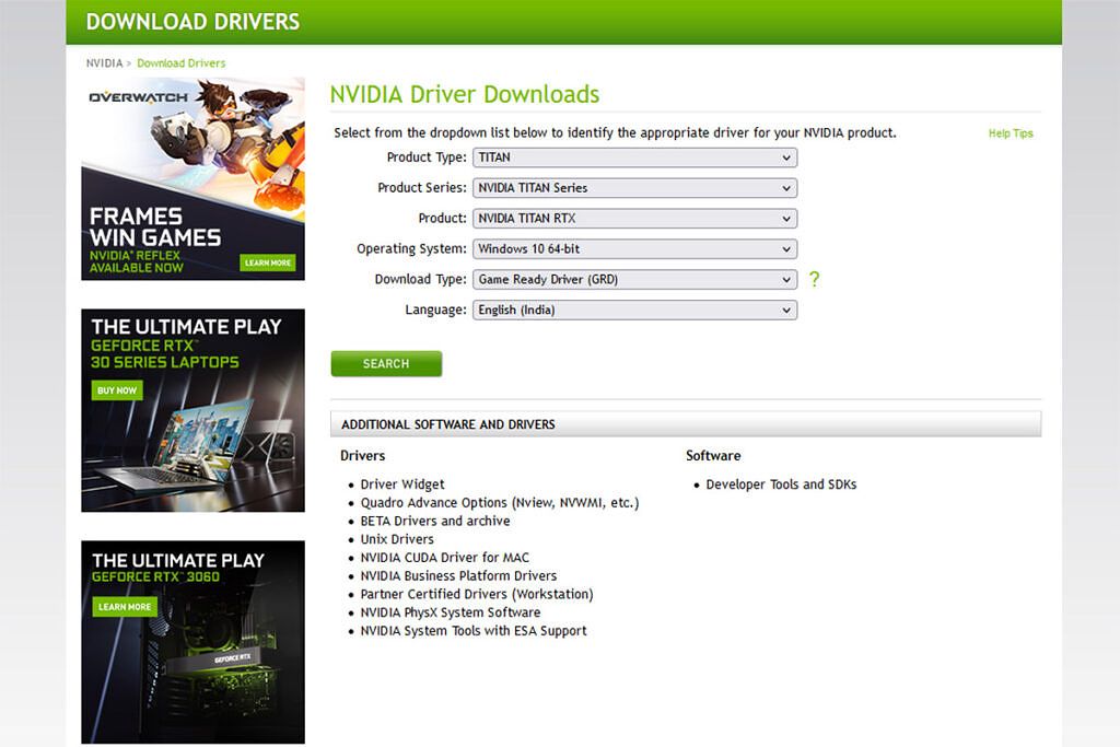 Here's how to update the graphics card drivers on your PC