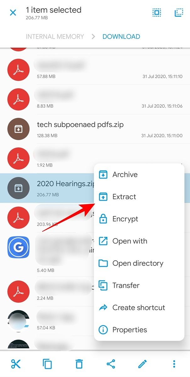 How to unzip or extract compressed files on Android