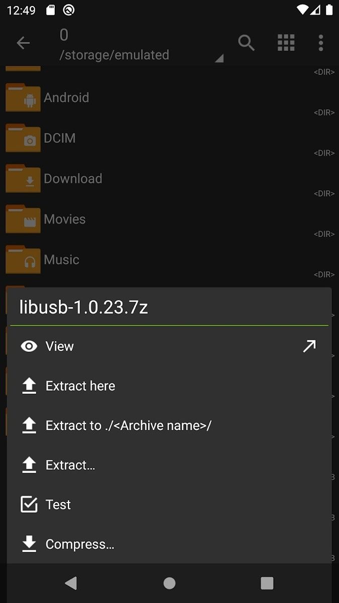 How to unzip or extract compressed files on Android