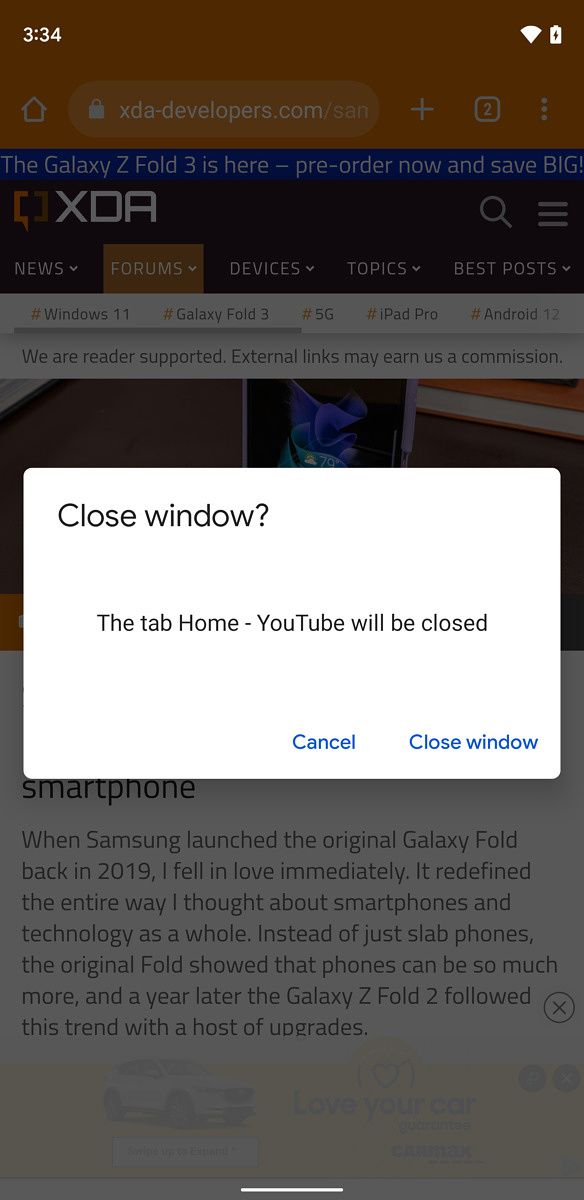 Android 12 will let you open multiple Google Chrome windows like on PC