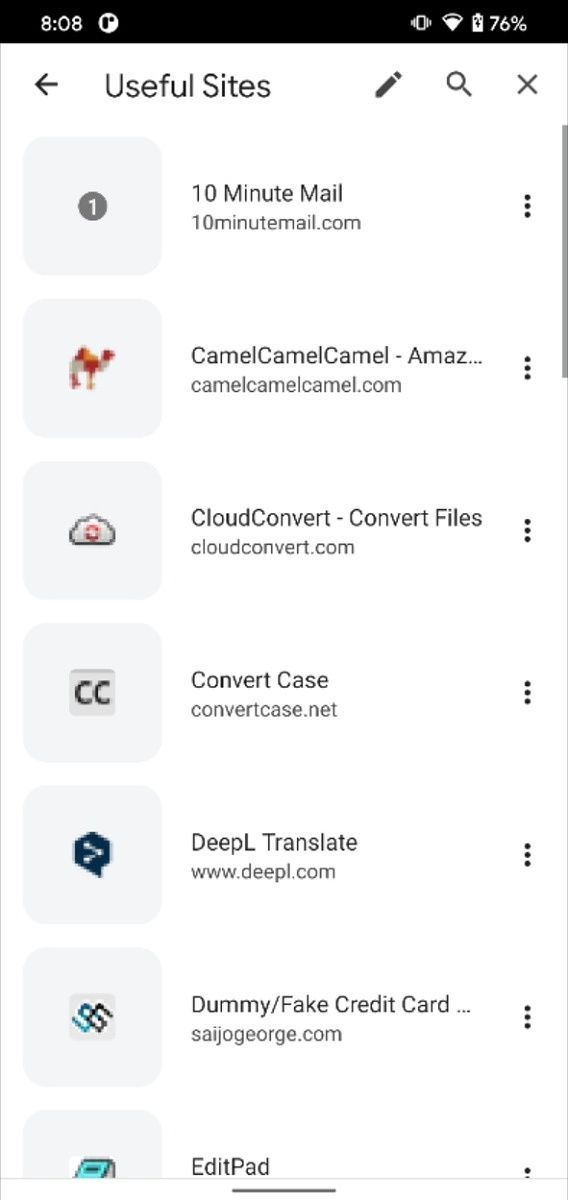 Chrome for Android tests new downloads panel and bookmarks UI