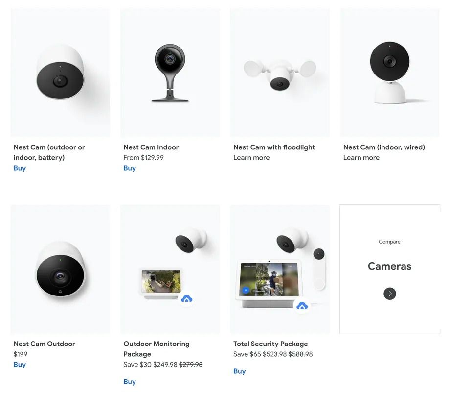 Google leaks its 2021 Nest Cam lineup and battery-powered Nest Doorbell