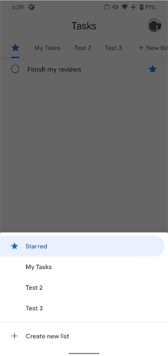Google Tasks app for Android will soon add a star button