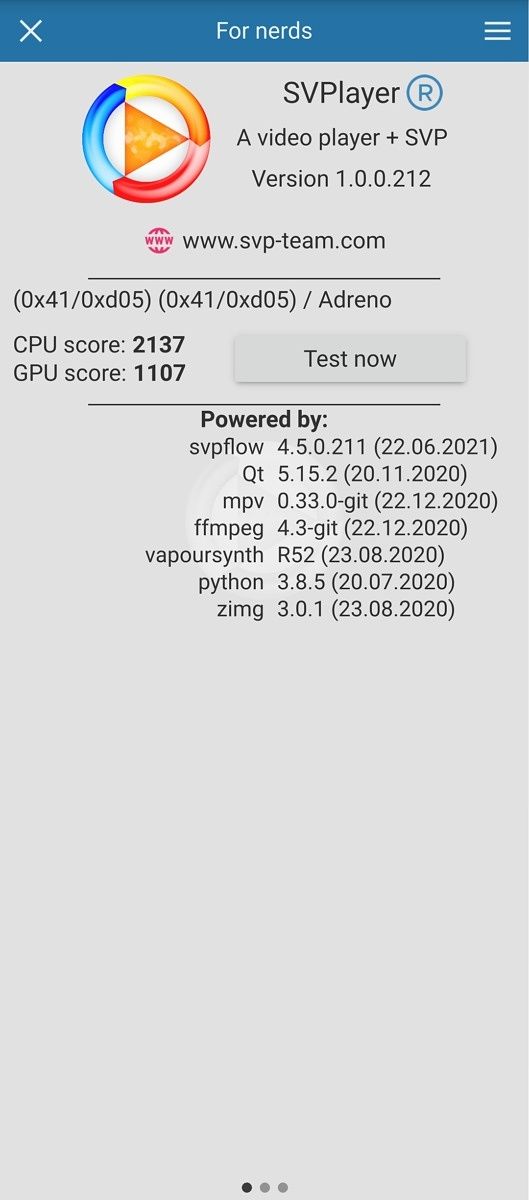 SVP is a new video player for Android that makes videos look smoother