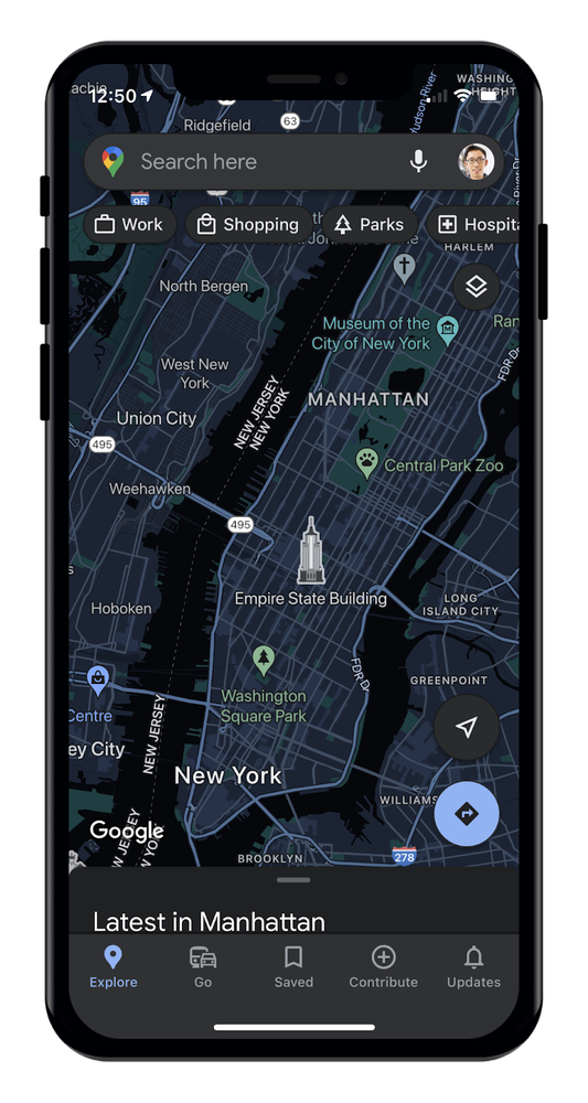 Google Maps for iOS adds helpful homescreen widgets and a dark mode