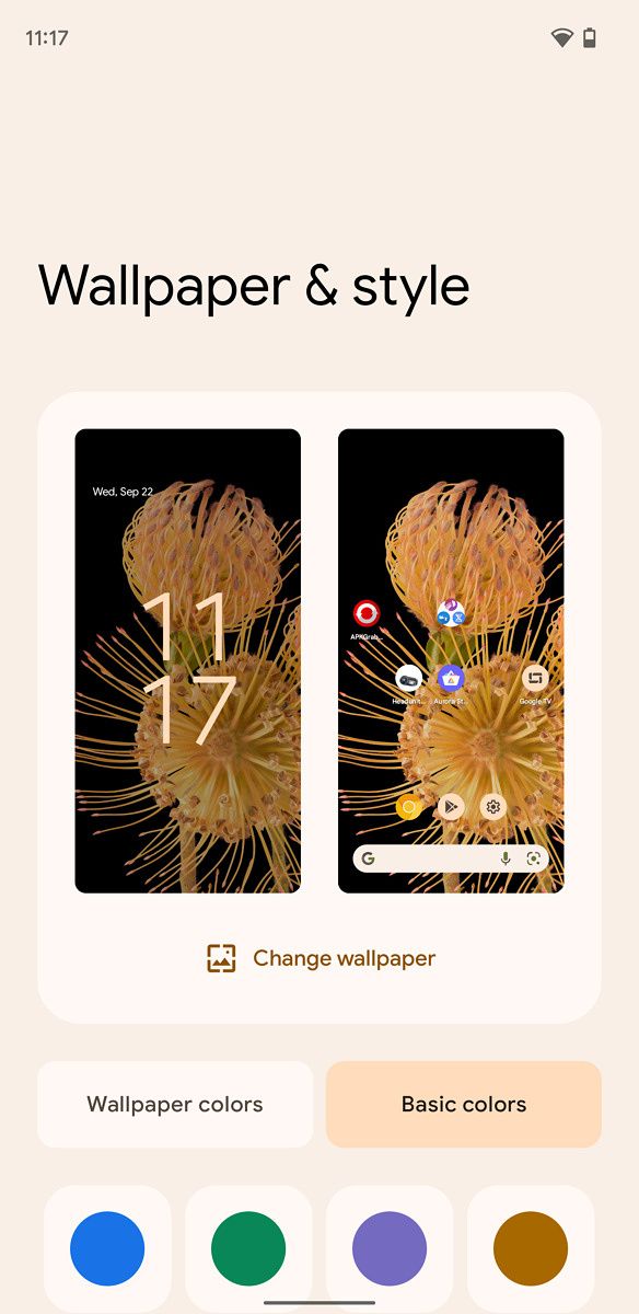 Android 12's wallpaper theming system will go open source in Android 12.1