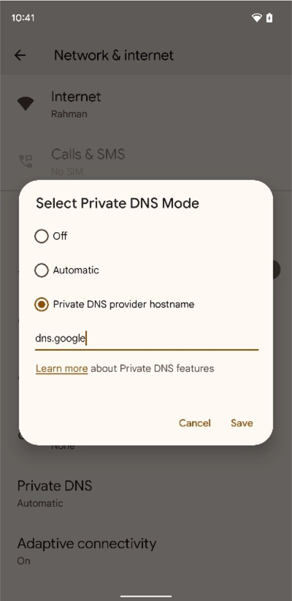 Android 13 "Tiramisu" is adding support for another private DNS standard