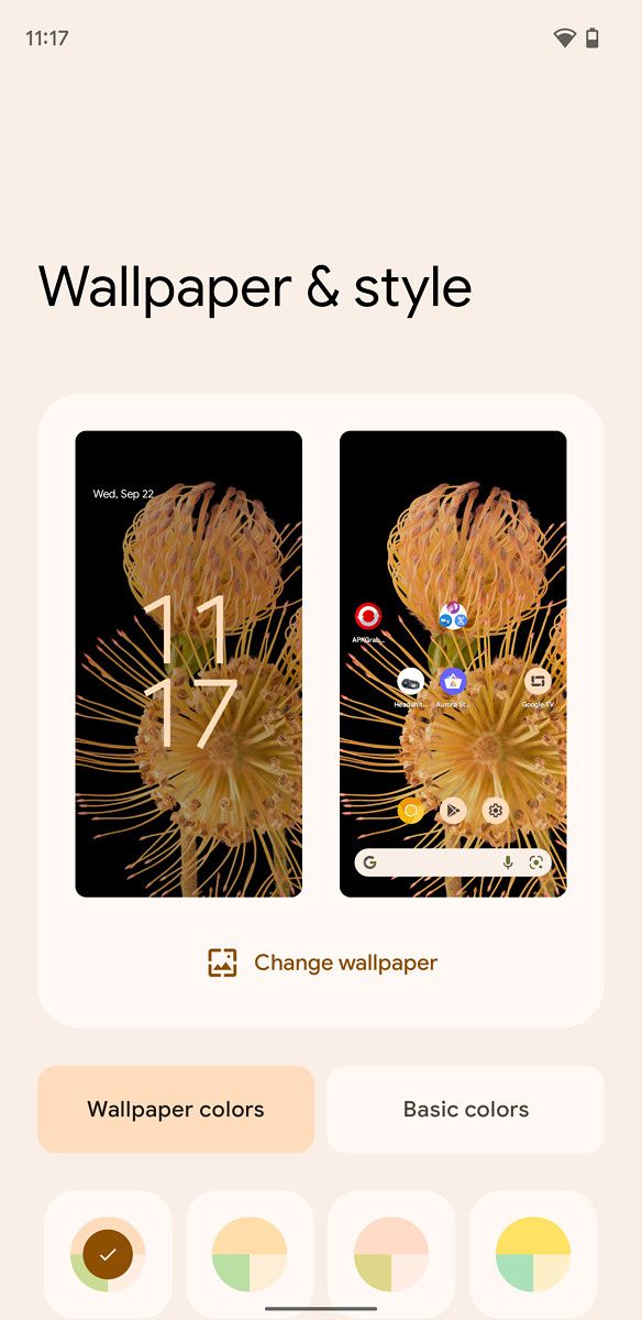 Android 12's wallpaper theming system will go open source in Android 12.1