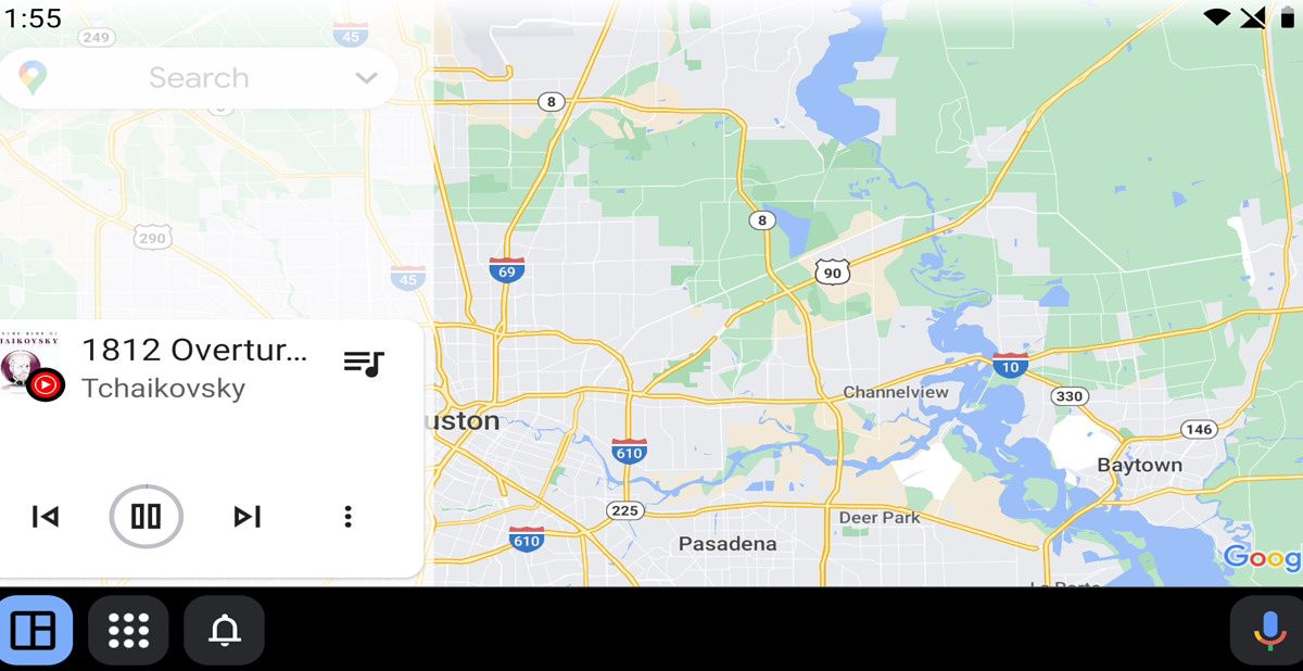 Android Auto tests a new UI with a media player and notification overlay