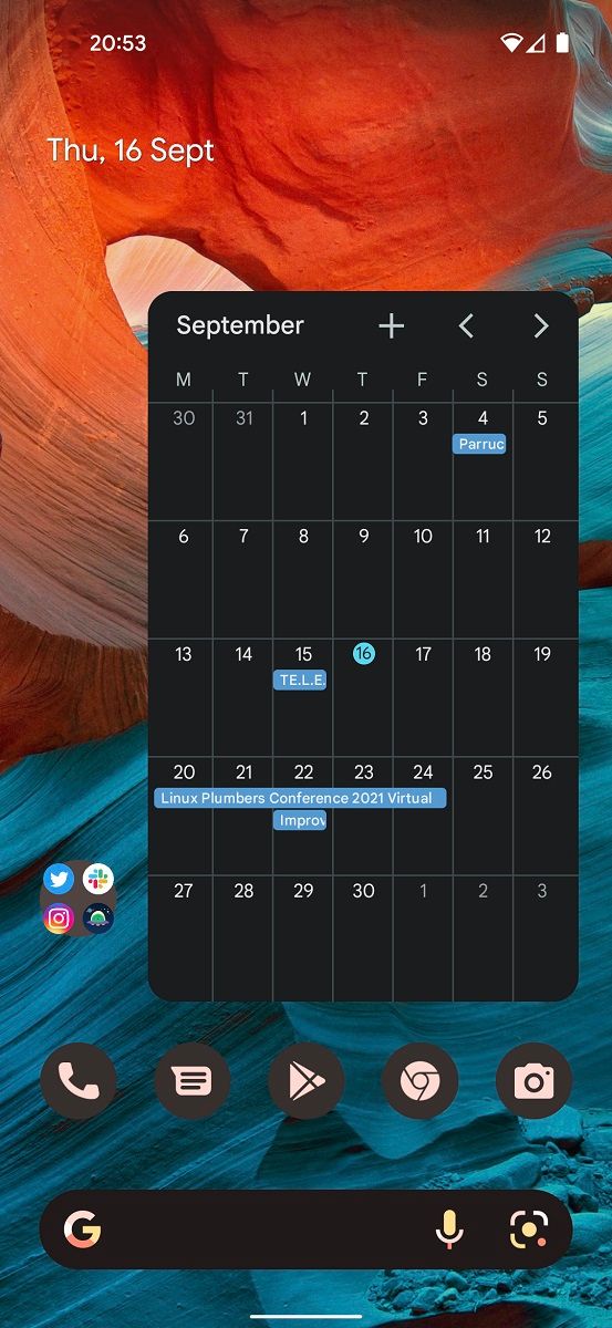 Google Calendar widgets finally get a button to quickly add events