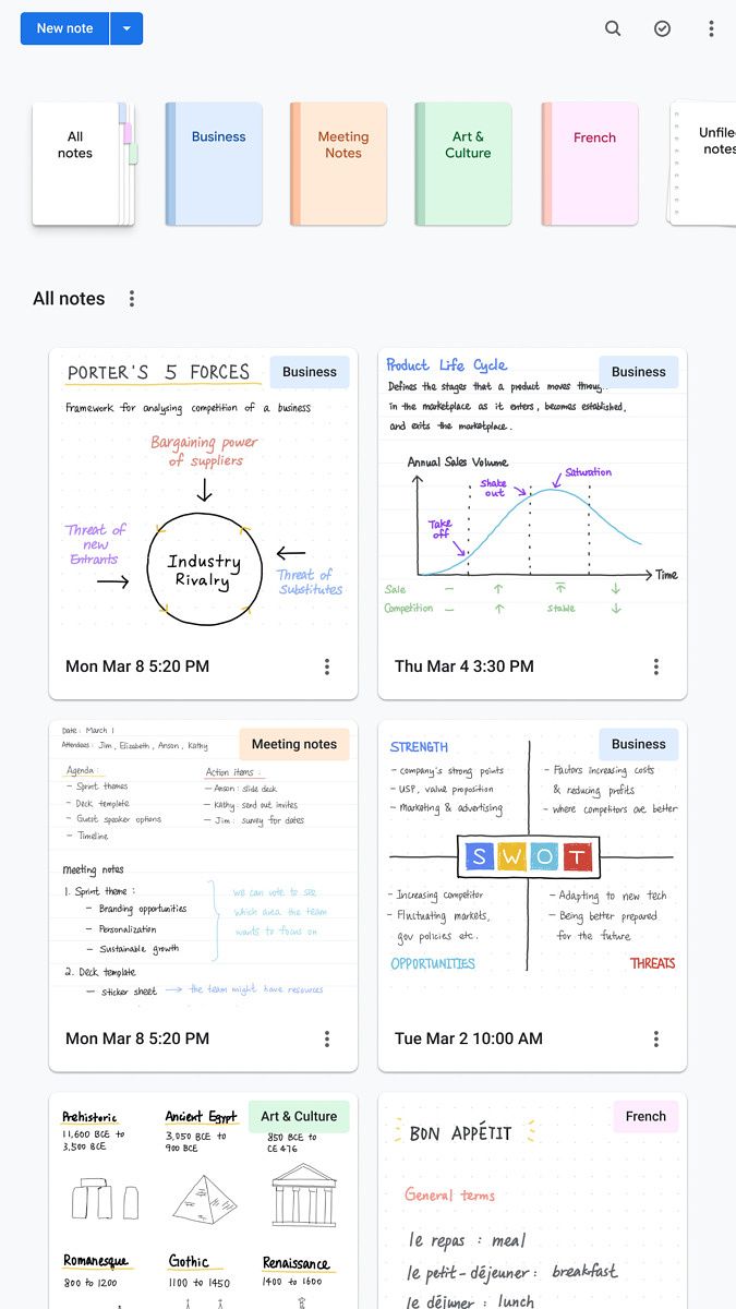 Google's note taking web app, Cursive, can be used on any Chromebook
