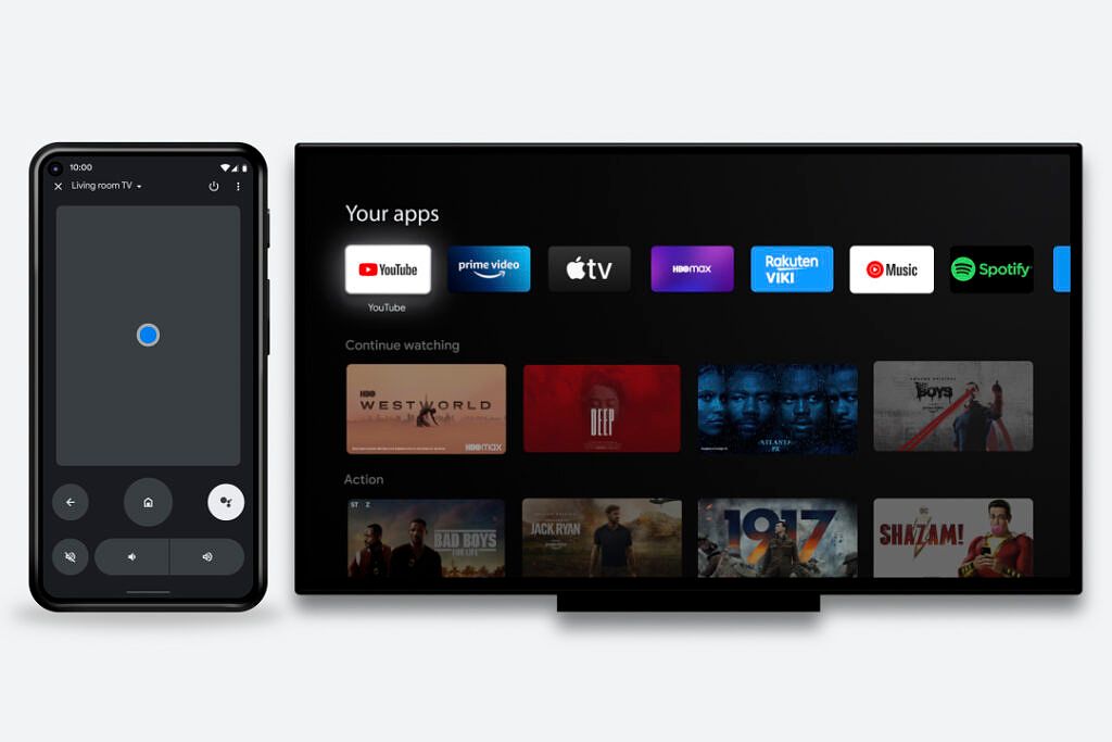 Google TV app adds a remote control for your Android TV