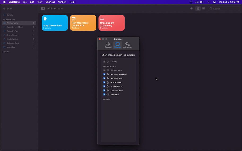 Complete guide to the Shortcuts app on macOS