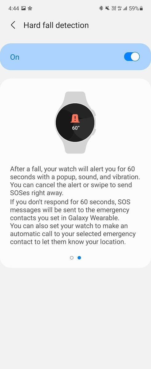 Do the Samsung Galaxy Watch 4, Watch 4 Classic have fall detection?