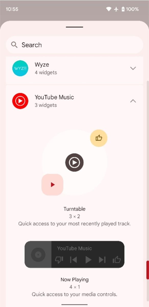 YouTube Music rolls out a Material You home screen widget on Android 12