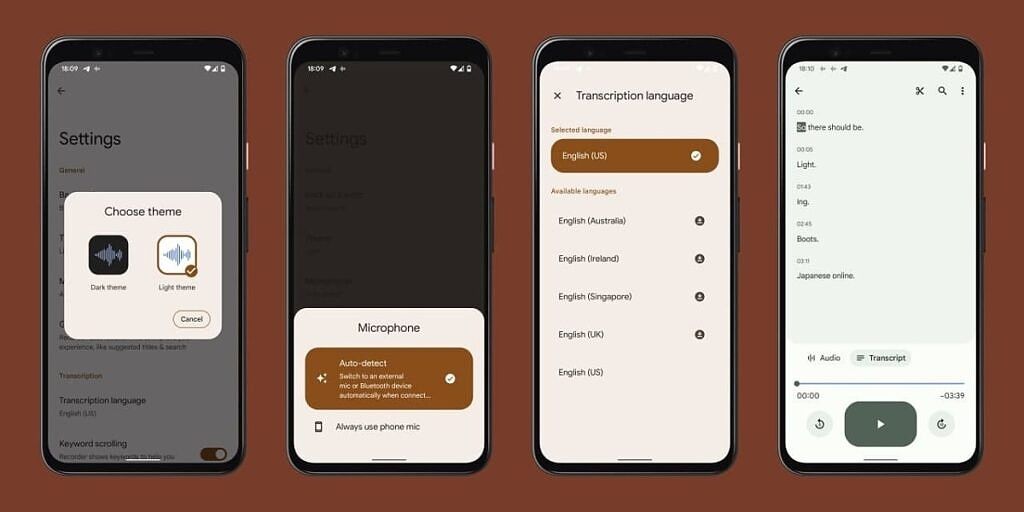 Google Recorder gets Material You redesign and dynamic theming support Google Recorder gets Material You redesign and dynamic theming support