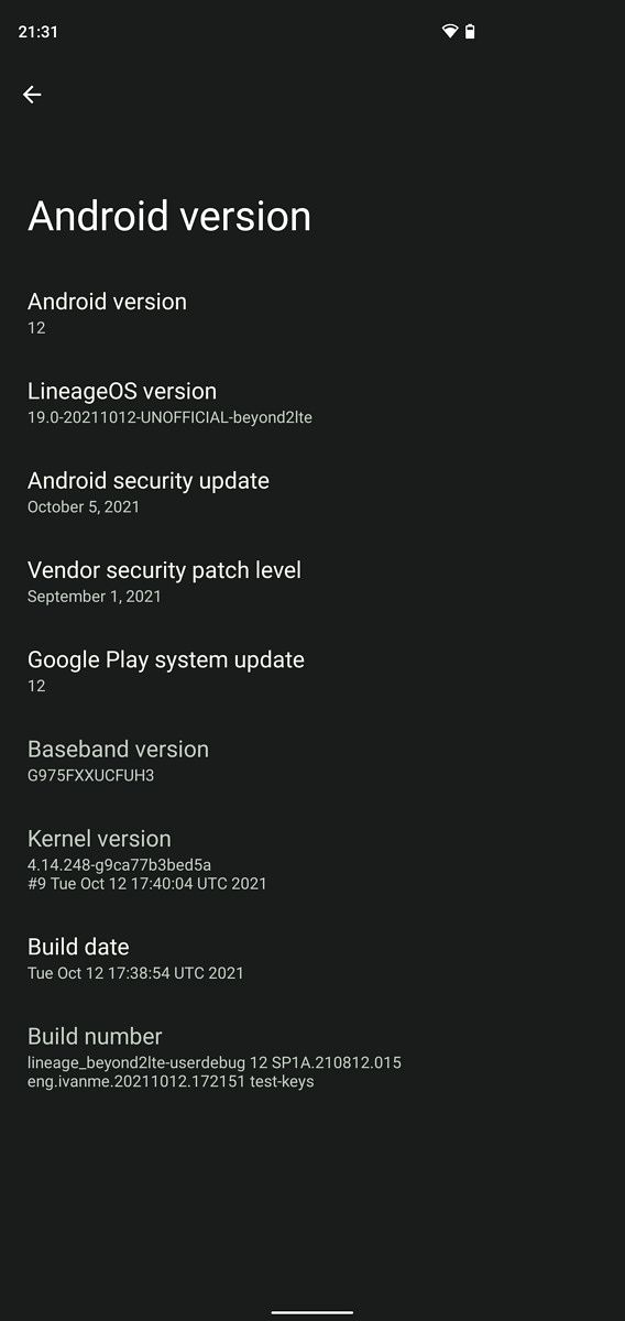 Get Android 12 on your Exynos Galaxy S10 with this LineageOS 19.0 ROM