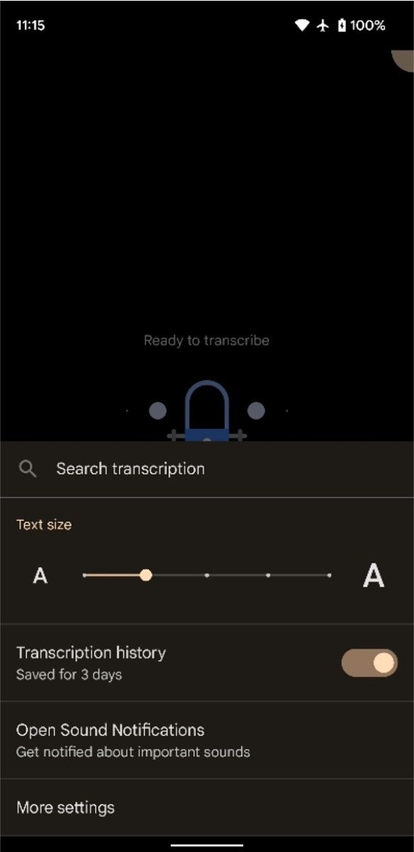 Live Transcribe prepares to let you transcribe speech while offline