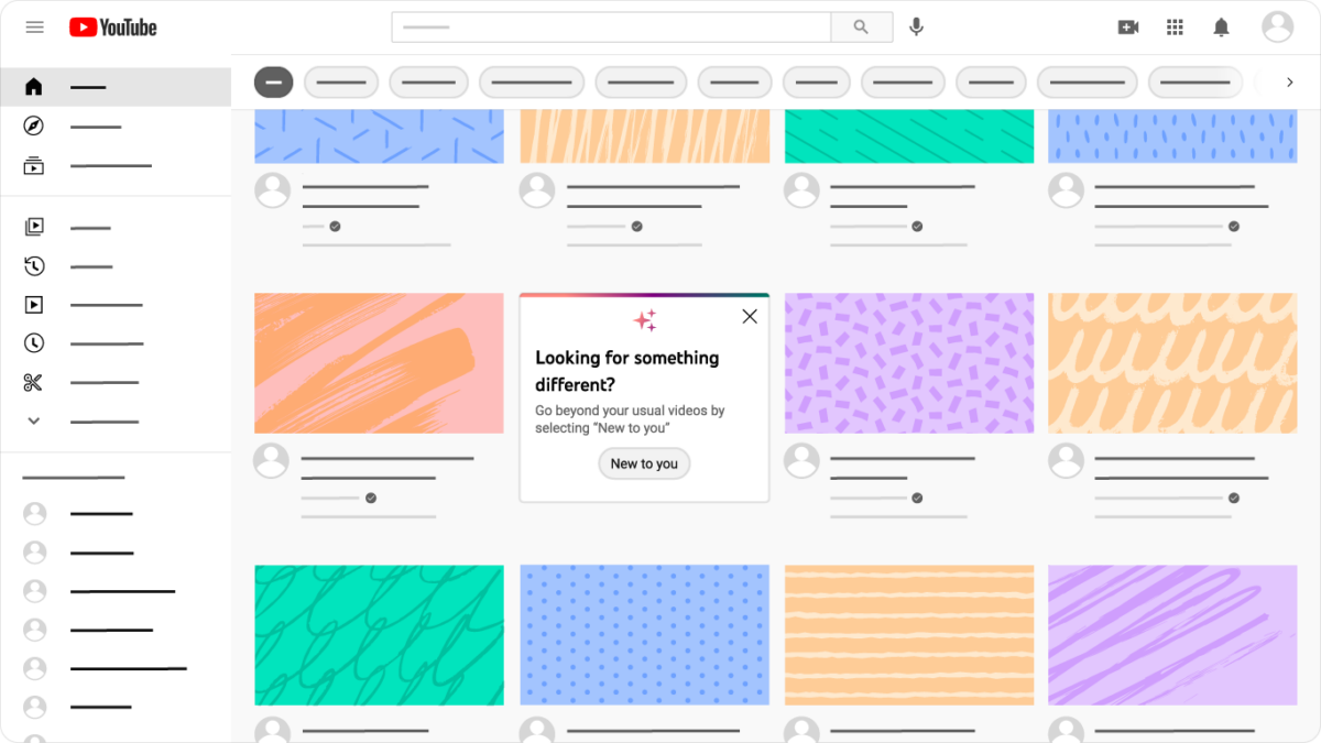 YouTube rolls out "New to you" tab to help users find fresh content