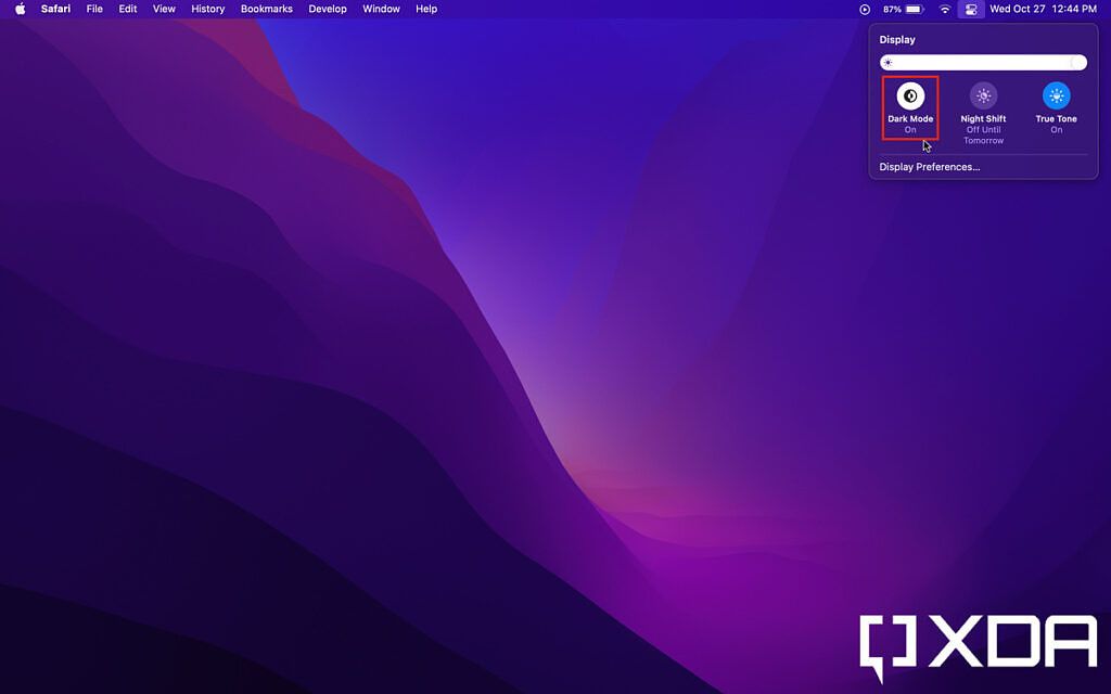 How to enable or disable Dark Mode on macOS