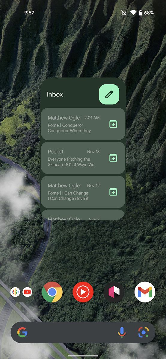 Gmail for Android gets a brand new Material You widget