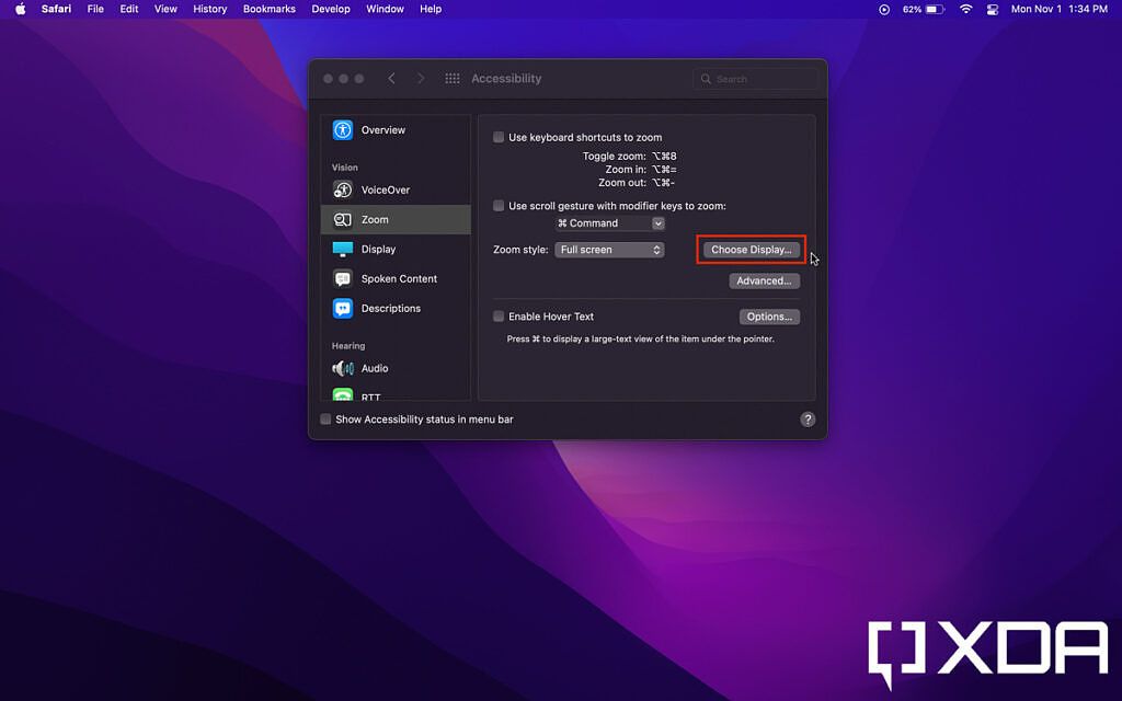 How to use the Accessibility Zoom feature on a Mac