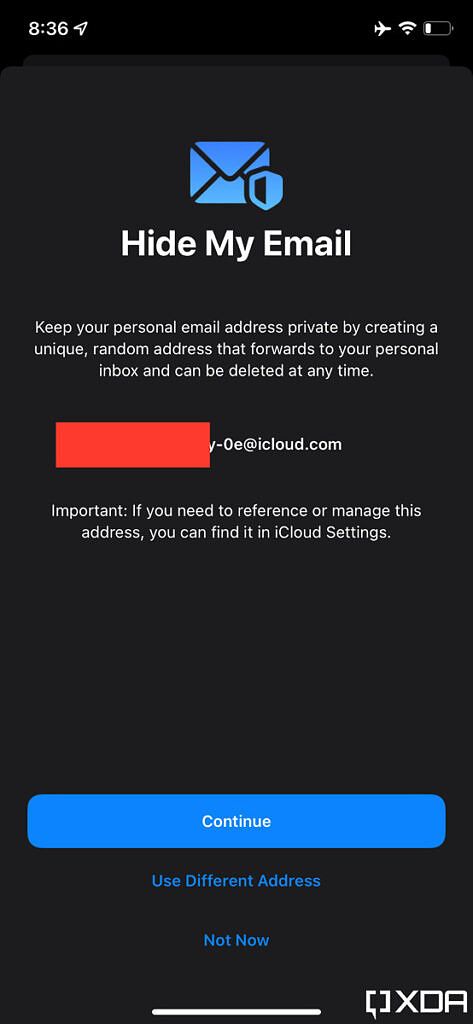 How to use the Hide My Email feature on iOS