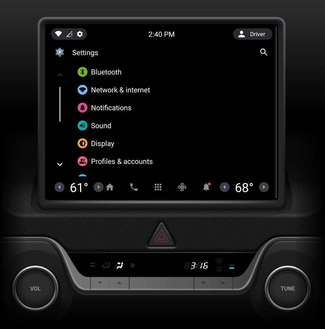 Android Automotive 12 includes UI improvements and no 32-bit support