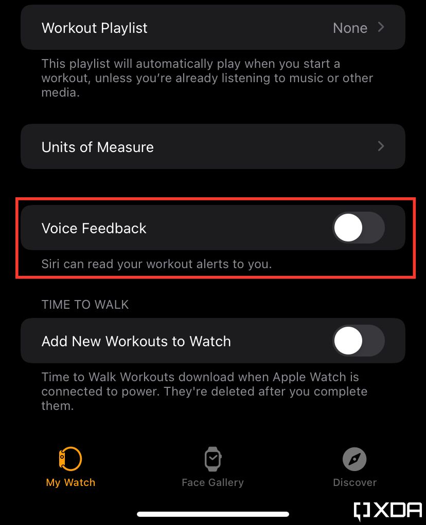 How to mute voice feedback during Apple Watch workouts