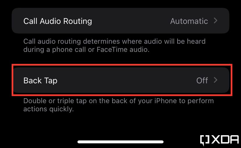 How to screenshot on an iPhone with a double back-tap