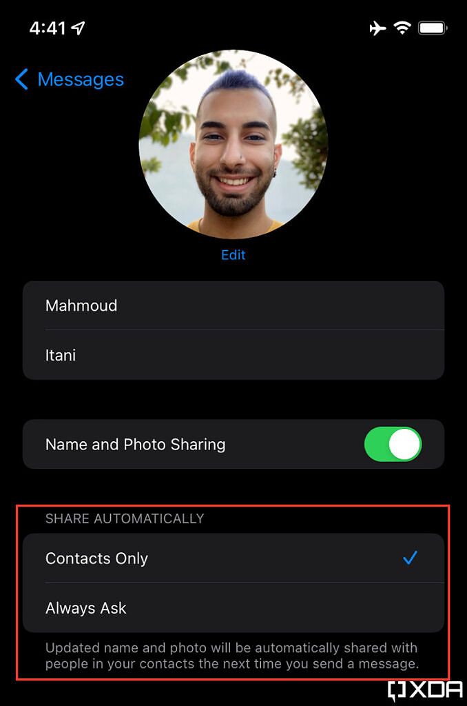 How to set an iMessage photo and name on your iPhone