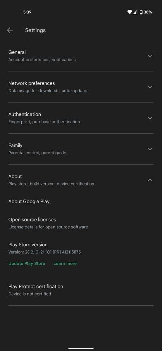 Google makes checking for Play Store updates more obvious