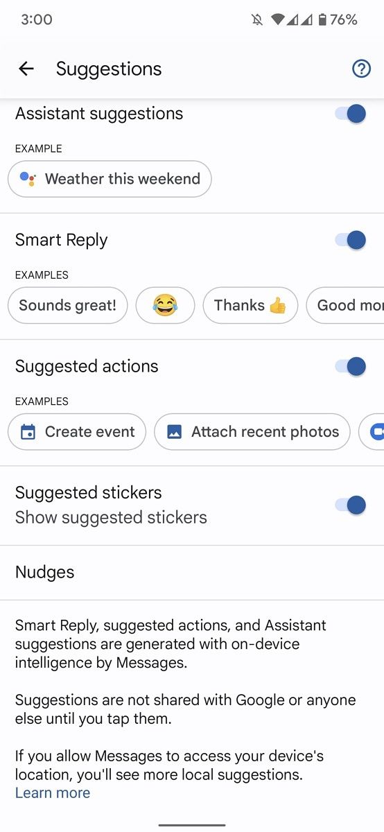 Google Messages rolling out a new "nudges" feature