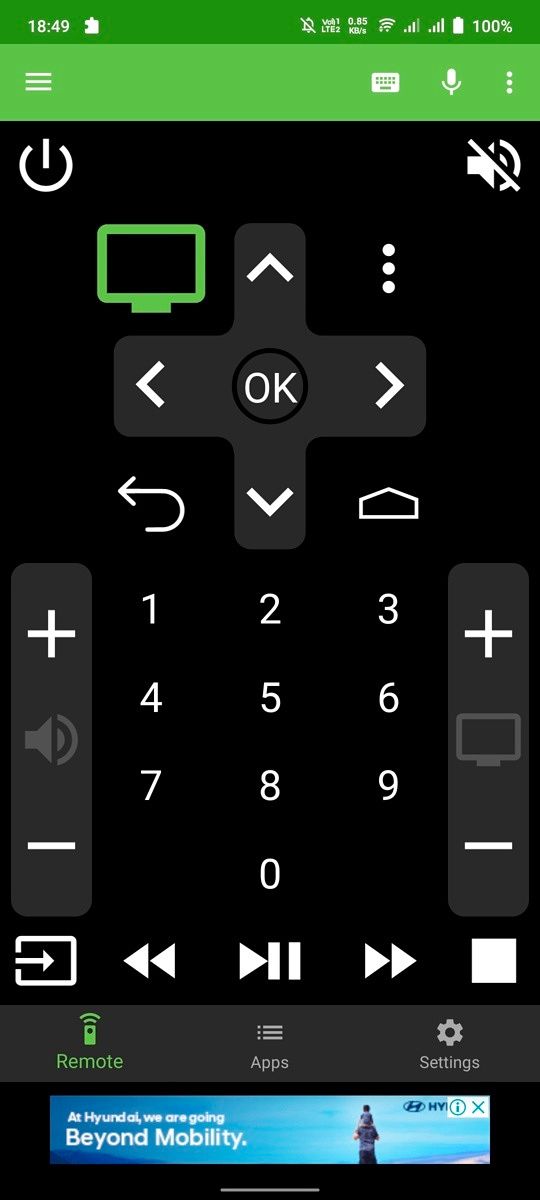 "Android TV Remote" is an unofficial remote app for your Android TV