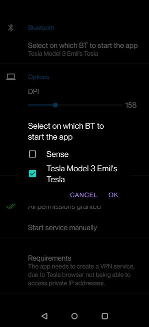 This app lets you run Android Auto on a Tesla over the browser