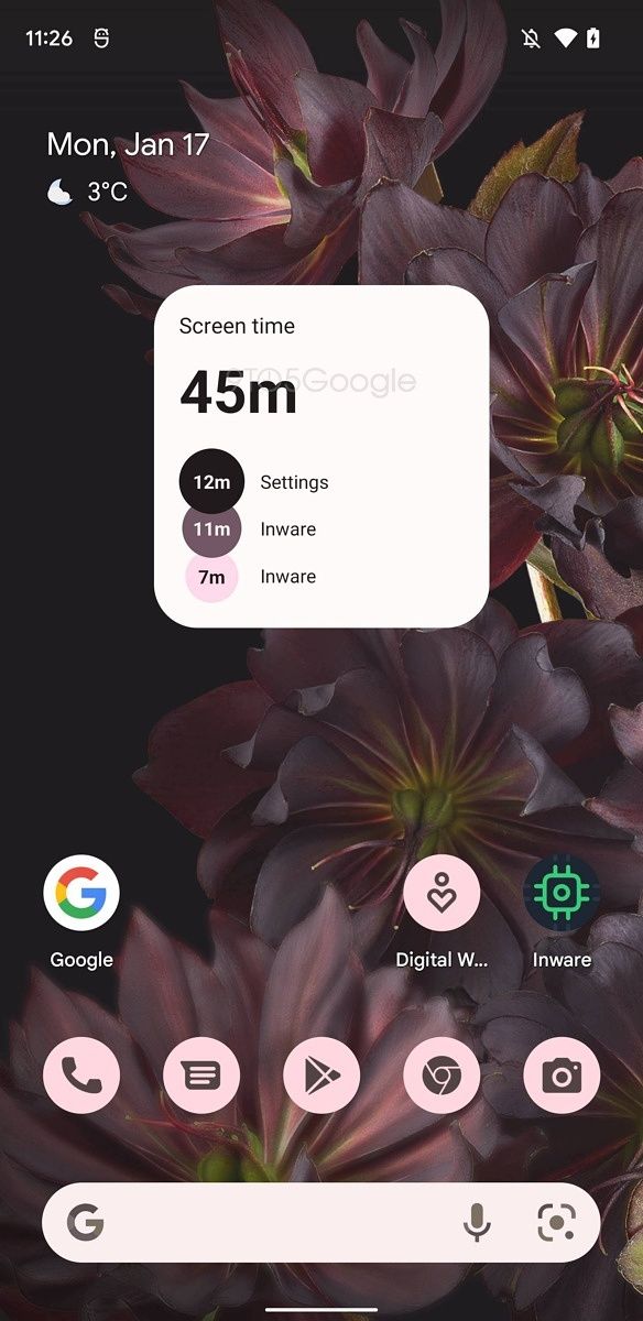 Google preps new "Your screen time" Digital Wellbeing widget