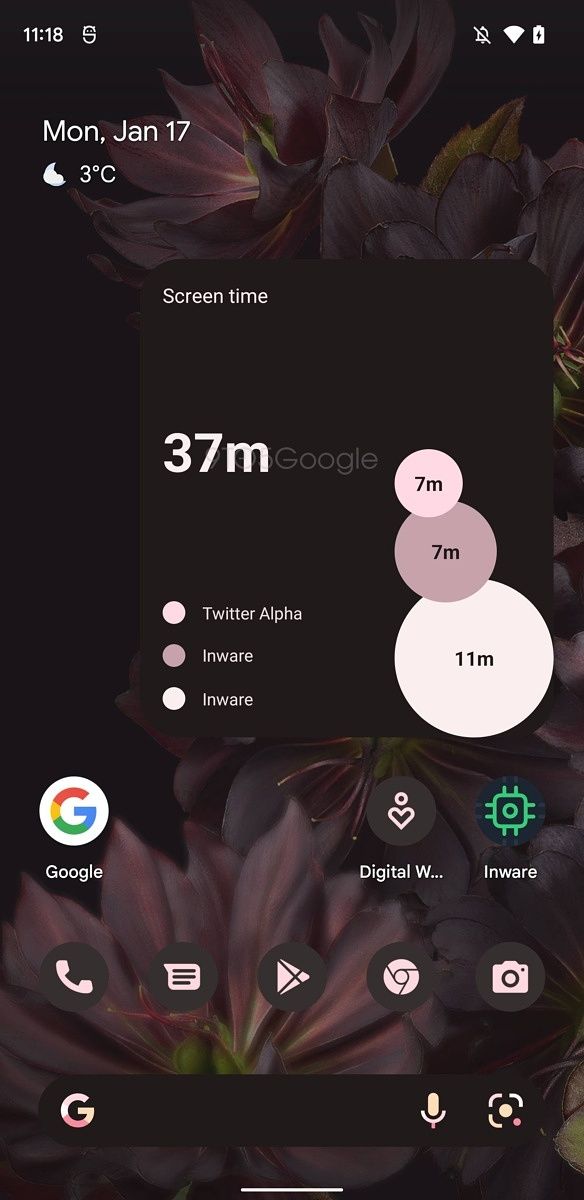 Google preps new "Your screen time" Digital Wellbeing widget