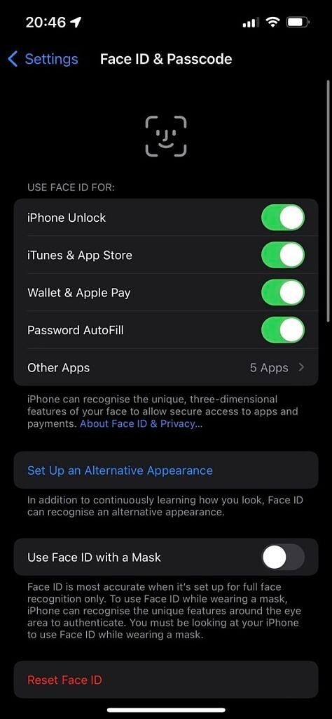 How to set up Face ID with a mask