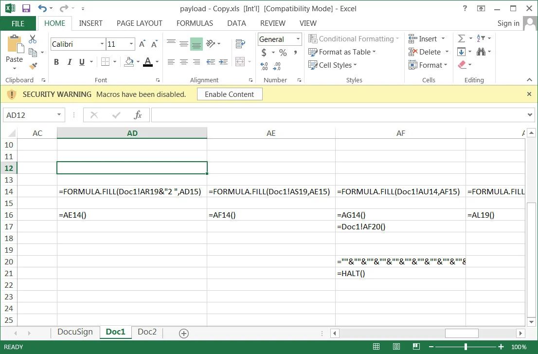 Microsoft turns off Excel 4.0 macros by default due to malware attacks