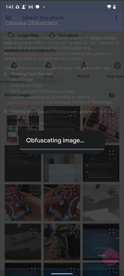 Android 13 DP1 for some Pixel devices includes a Camera Obfuscator app