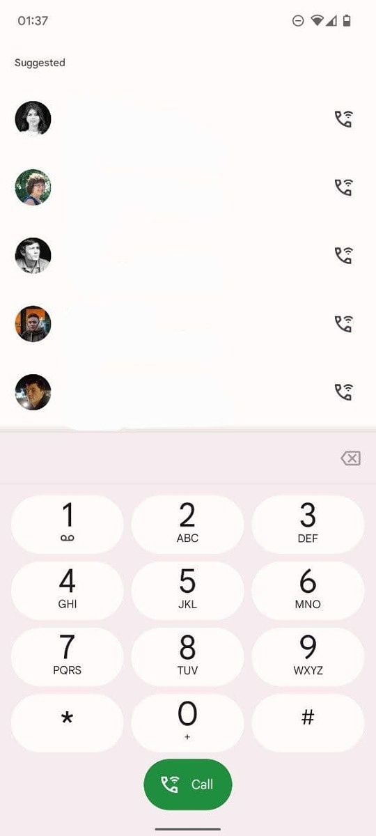 Google Phone app is testing a new dial pad UI