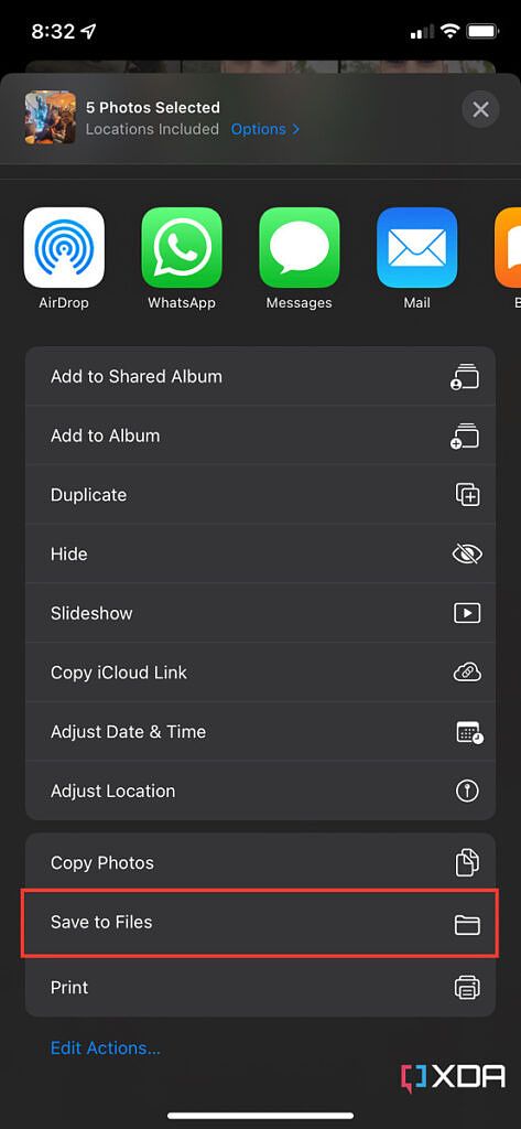 How to create a zip file for photos and videos on an iPhone